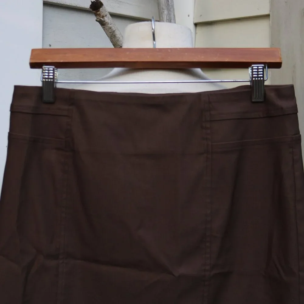Tribal | Skirts | Tribal Tyla Brown Stretch Pull On Pencil Skirt Sz 8 ...